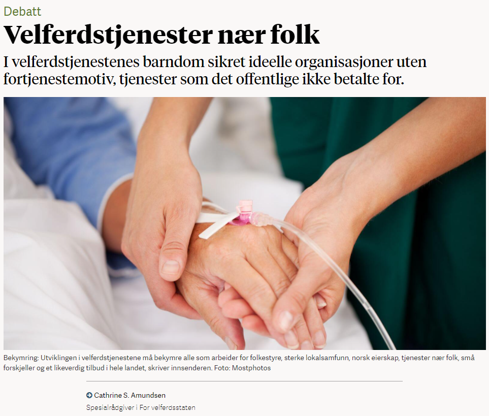 Velferdsstaten - For Velferdsstaten